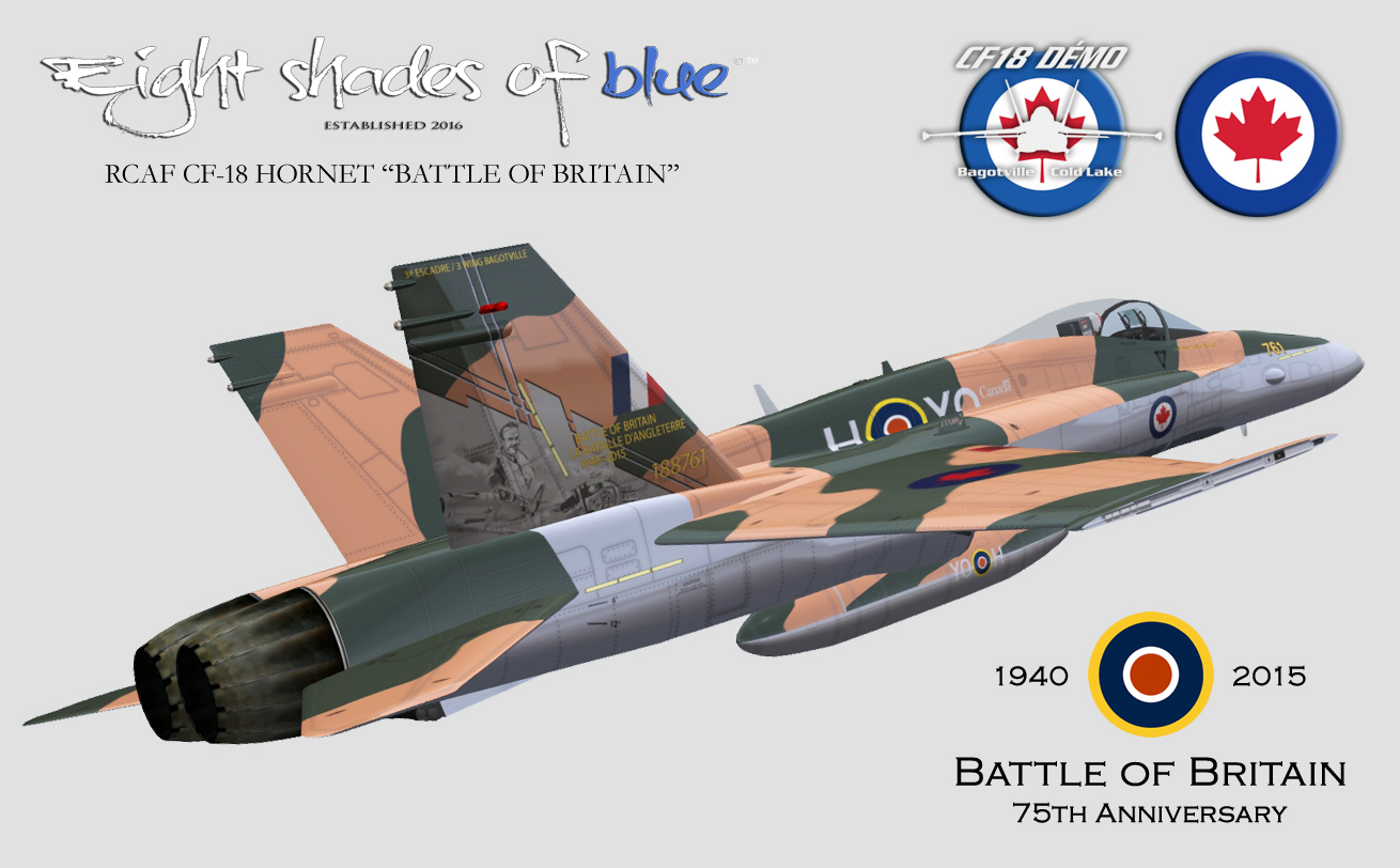 Eight Shades of Blue: RCAF/ARC CF-18 "Battle of Britain"