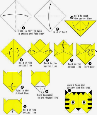 Cara Membuat Origami Hewan Dengan Lipatan Kertas - hiperficie