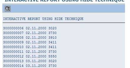 Amarmn.com - SAP ABAP, SAP UI5, SAP Fiori: INTERACTIVE REPORT USING HIDE TECHNIQUE