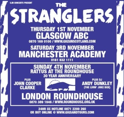 Aural Sculptors - The Stranglers Live: ABC Glasgow 1st November 2007