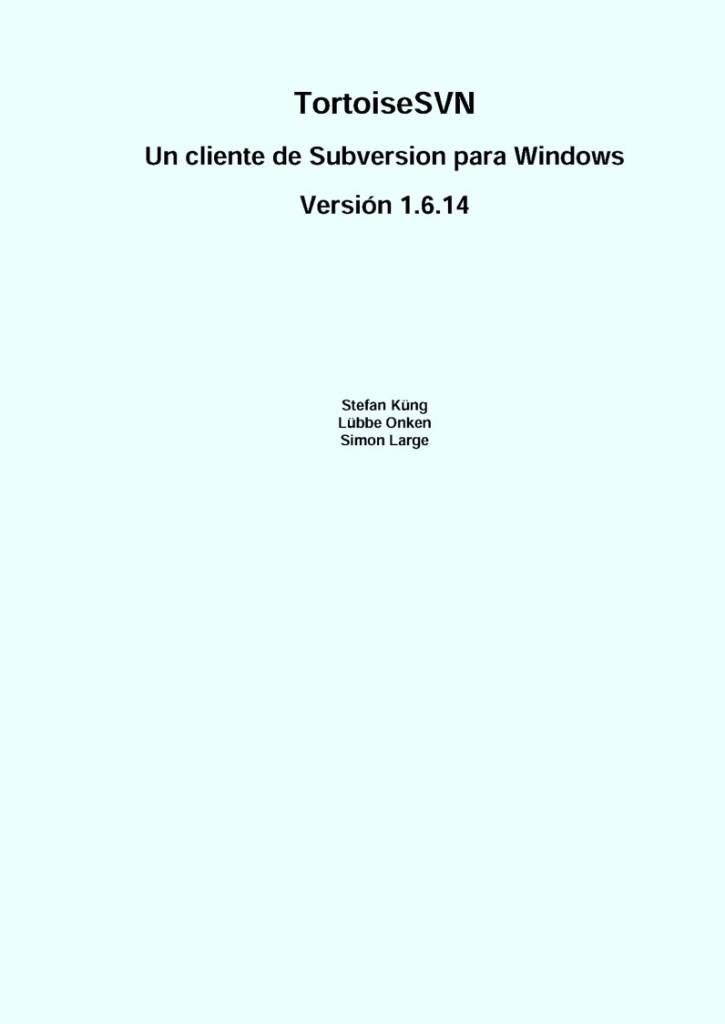 TortoiseSVN – Un cliente de subversión para Windows versión 1.6.14 | FreeLibros