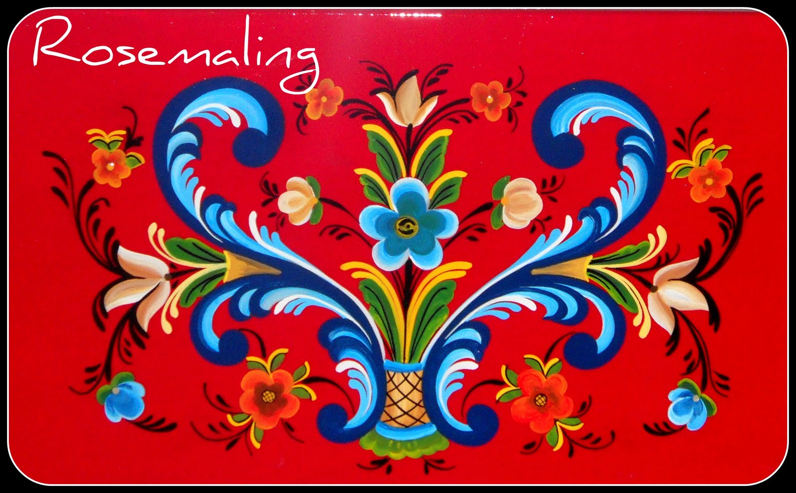 Pin by Terri Willmore on Rosemaling | Scandinavian folk art, Flower art ...
