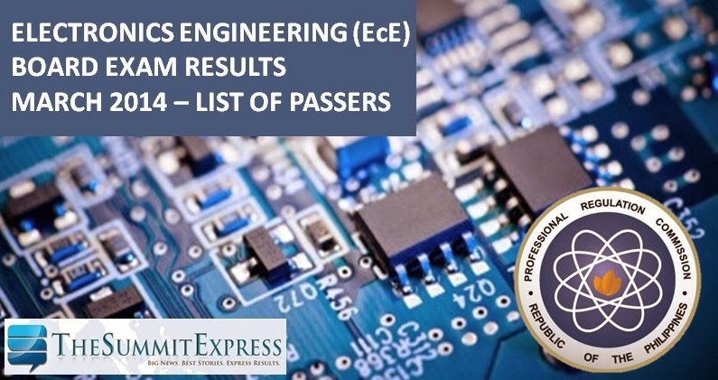 March 2014 Electronics Engineering (ECE) board exam results | List of ...