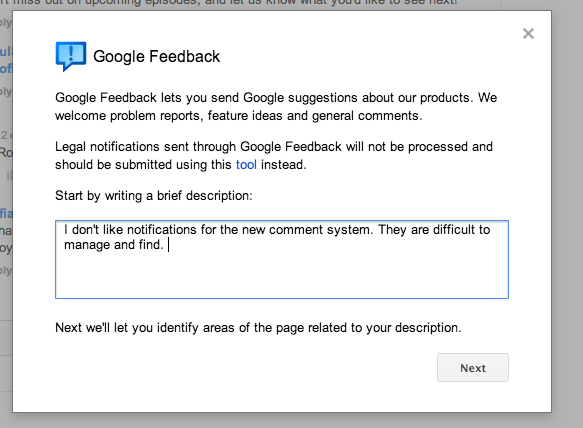 How to send feedback to YouTube