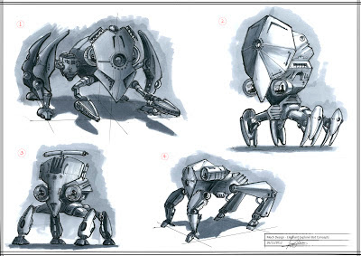 grandpriy: Mechanical Bot Concepts