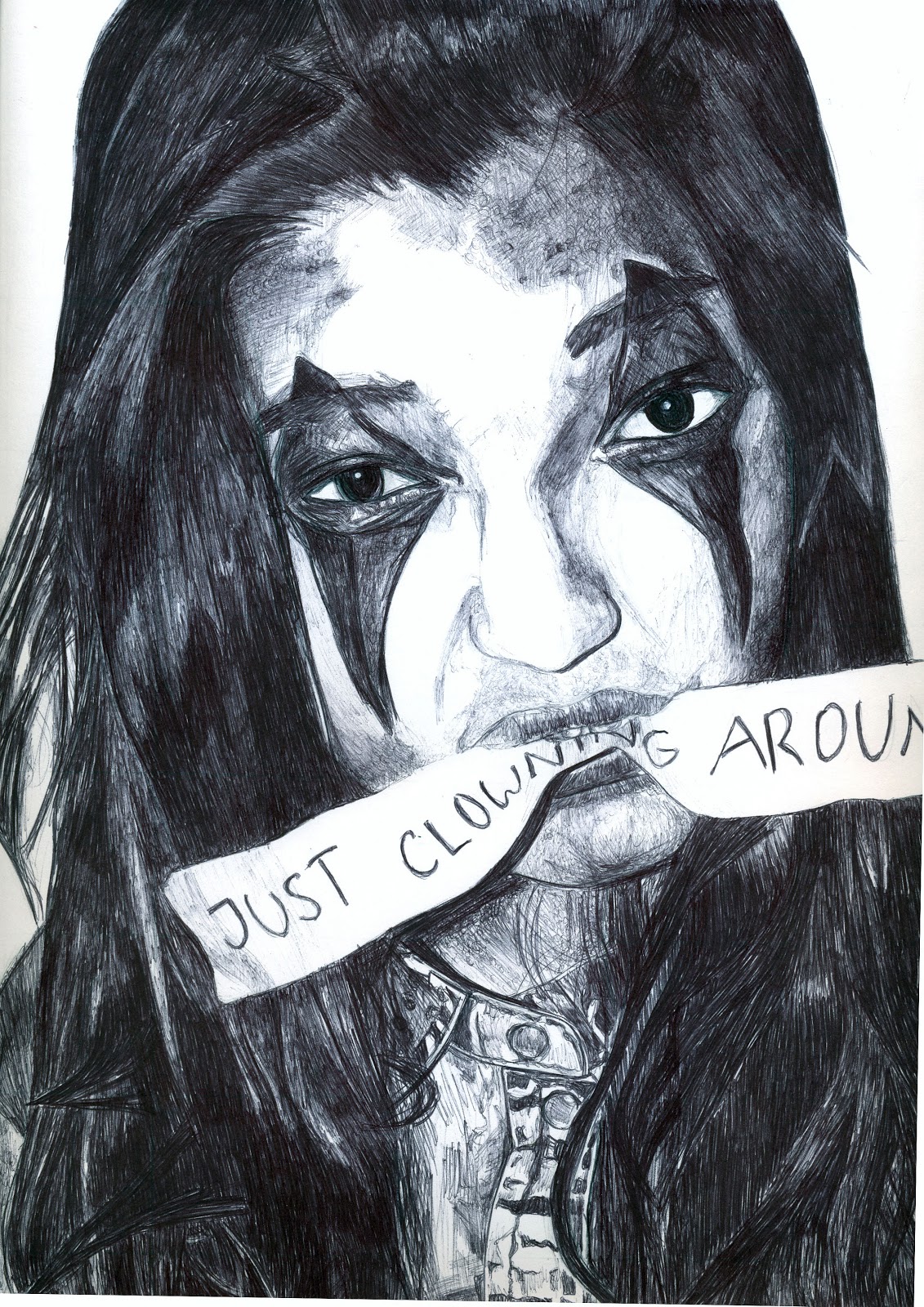 Henrietta Barnett School Art Department: Year 10 'In Disguise' Biro ...