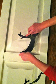 DIY Why Spend More: Vinyl decals on shutter