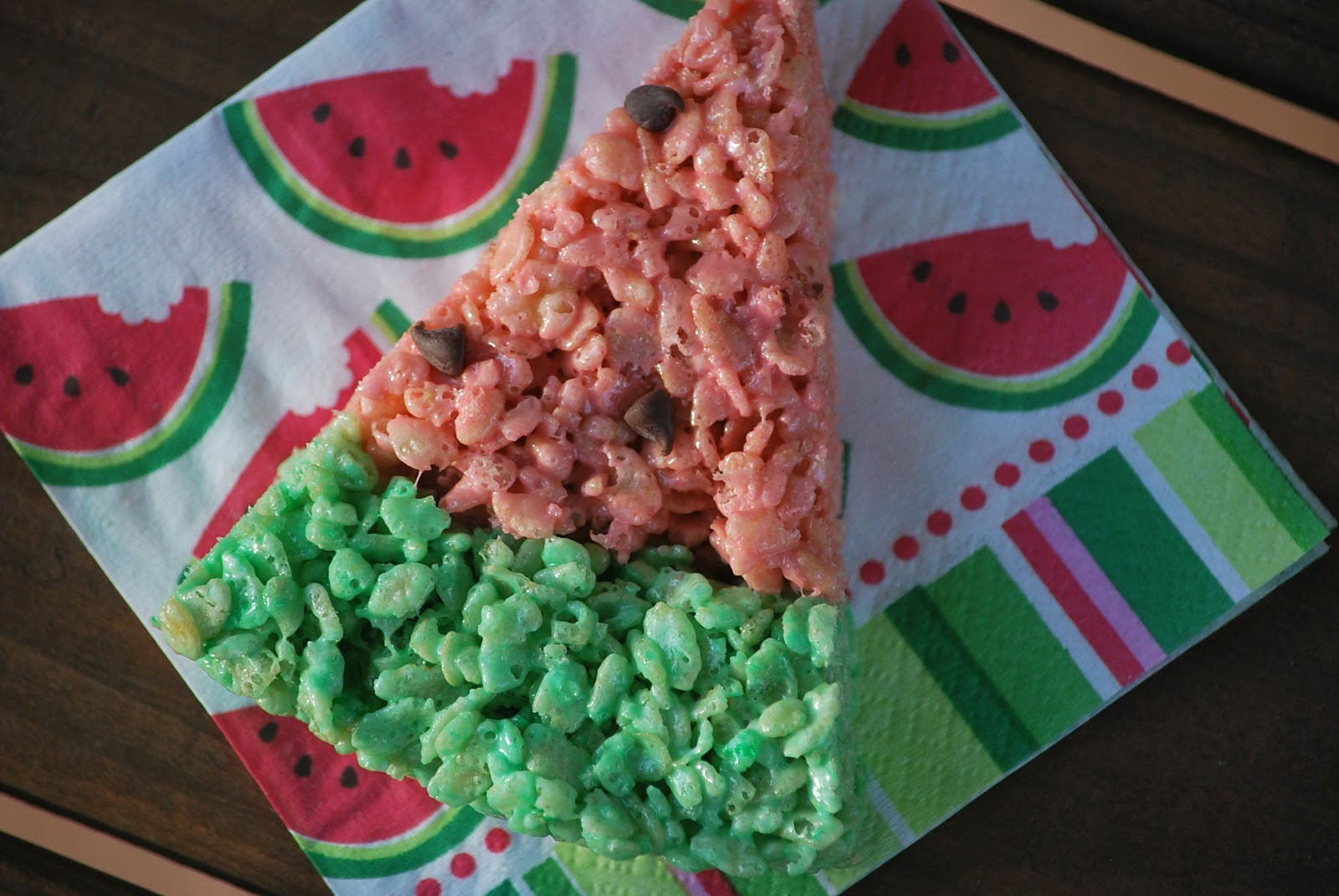 My story in recipes: Watermelon Rice Crispy Treats