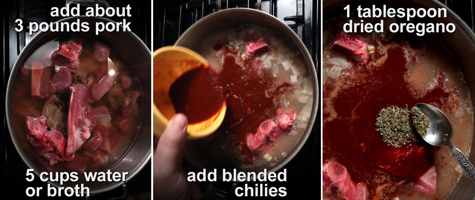 The 99 Cent Chef: Pozole Recipe Video - Pork, Red Chiles & Hominy Stew