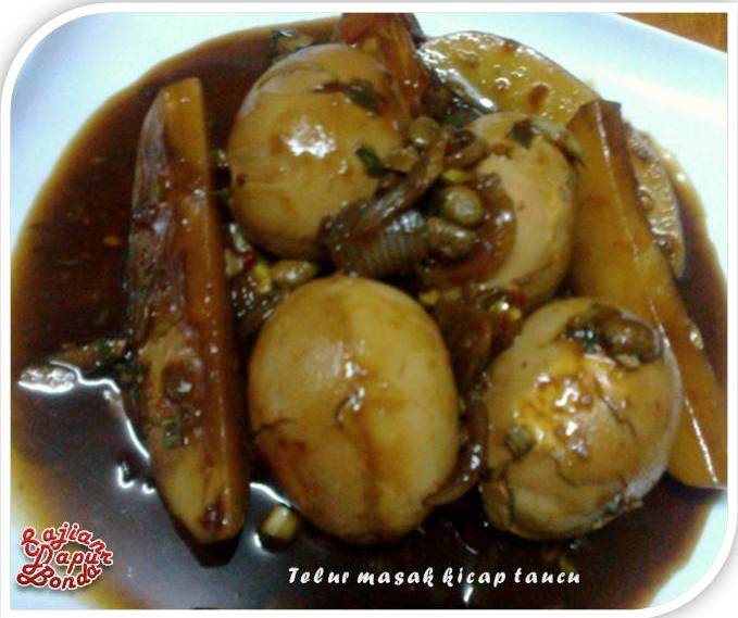Telur Masak Kicap Taucu