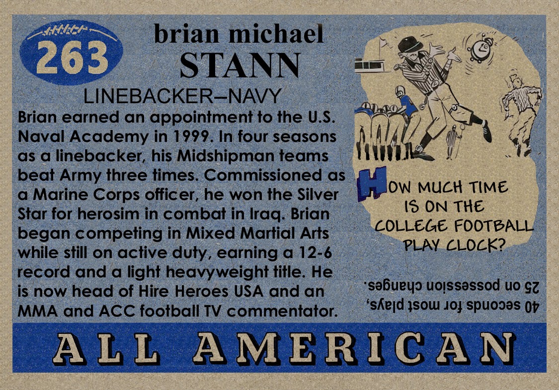 Bob Lemke's Blog: Custom card for war hero Brian Stann