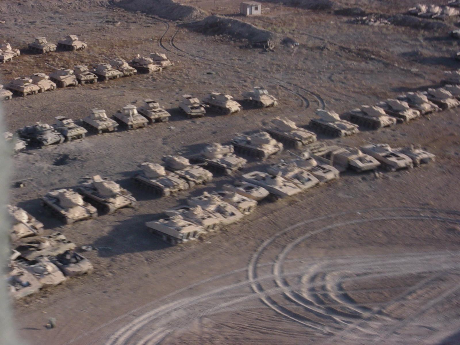 Historical event and rare war photo: Iraqi Technicals