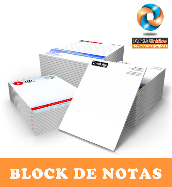 IMPRENTA PUNTO GRÁFICO TARJETAS BOLETAS CALENDARIOS: BLOCK DE NOTAS ...