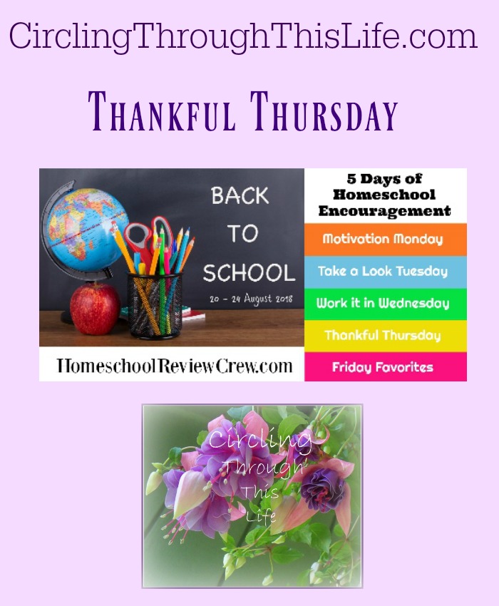 Thankful Thursday 5 Days of Homeschool Encouragement