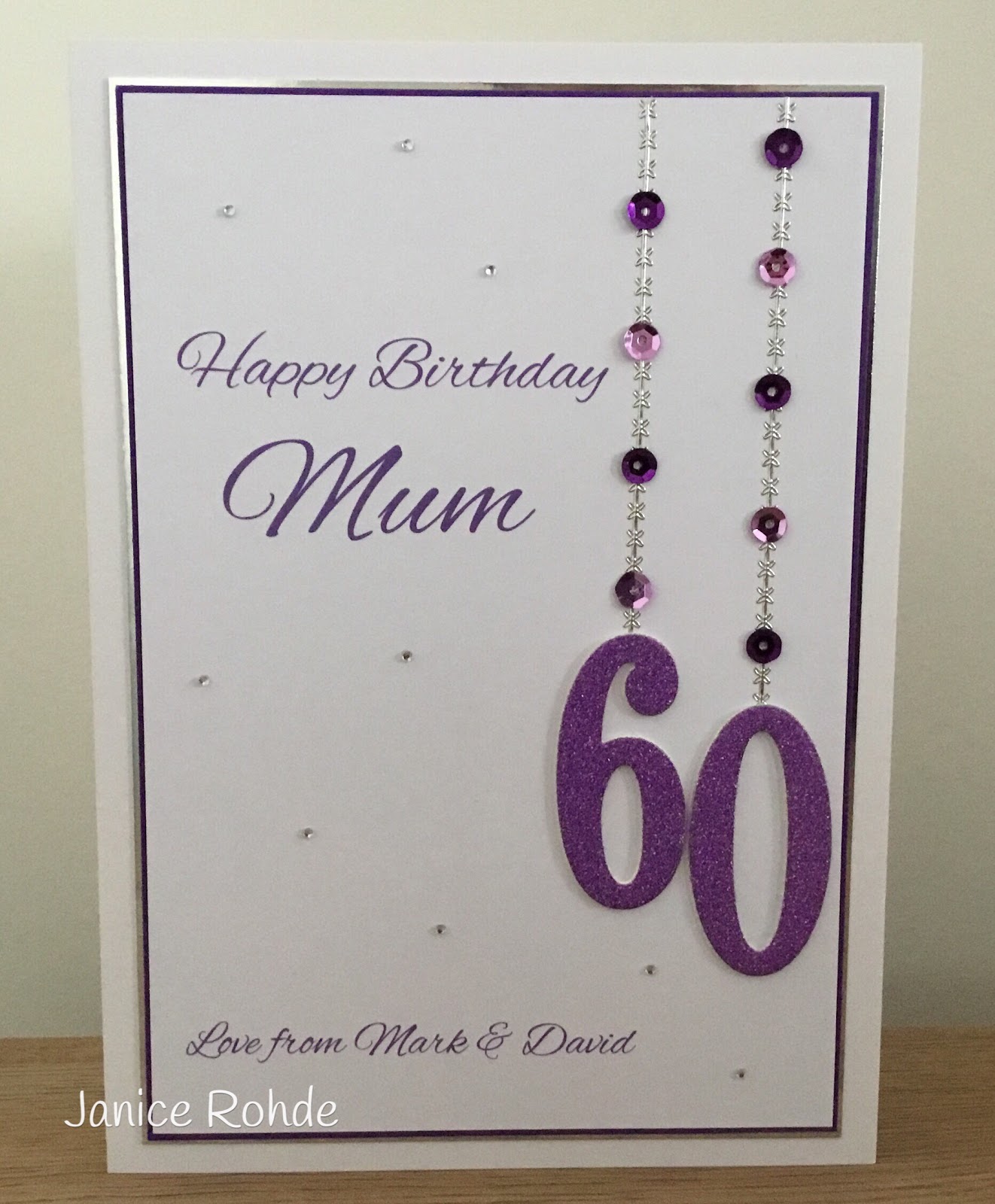 My Craft Room Makes: Another 60th Birthday Card...