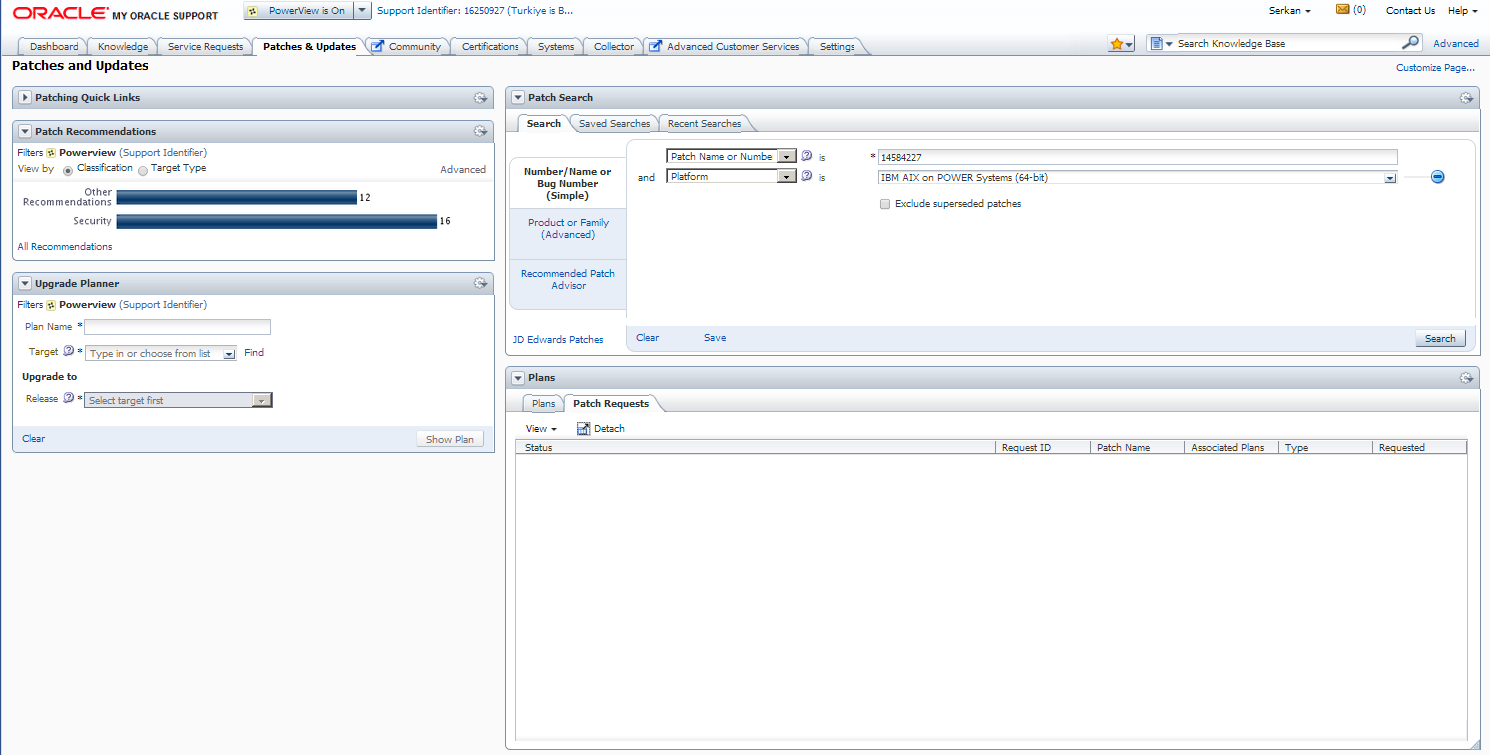 Berke Öz: Oracle Veritabanı ve E-Business Suite: My Oracle Support ...