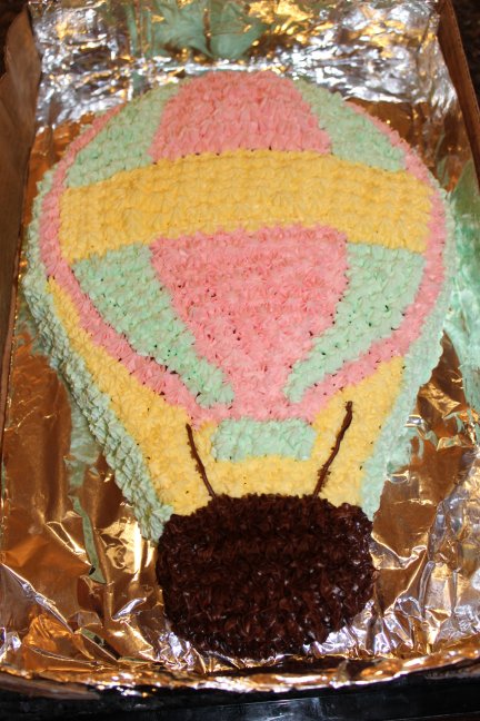 In and Out of the House: Hot Air Balloon Cake