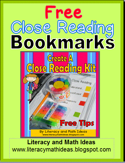 Literacy & Math Ideas: Create A Close Reading Kit