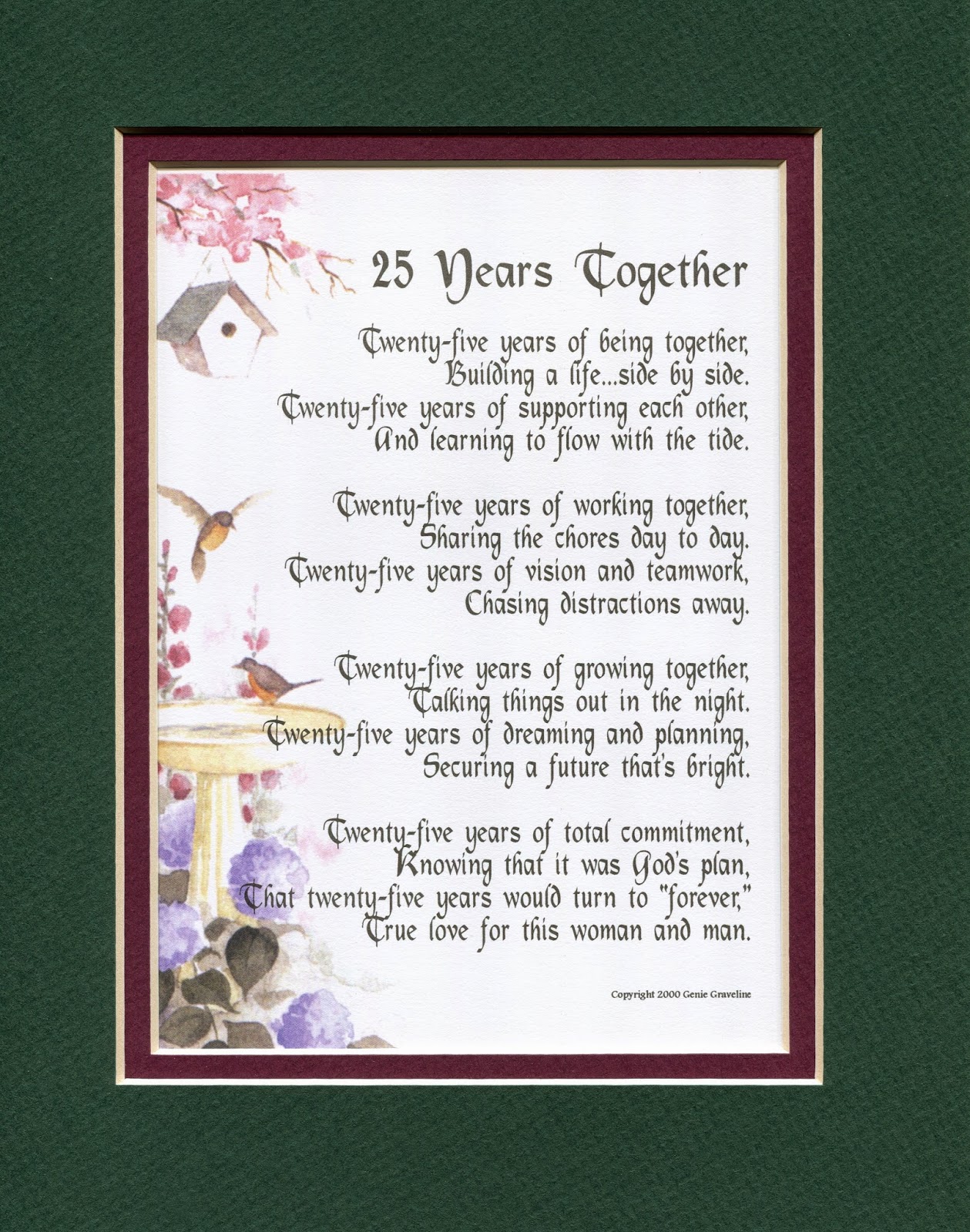 Genie's Poems: 25 Years