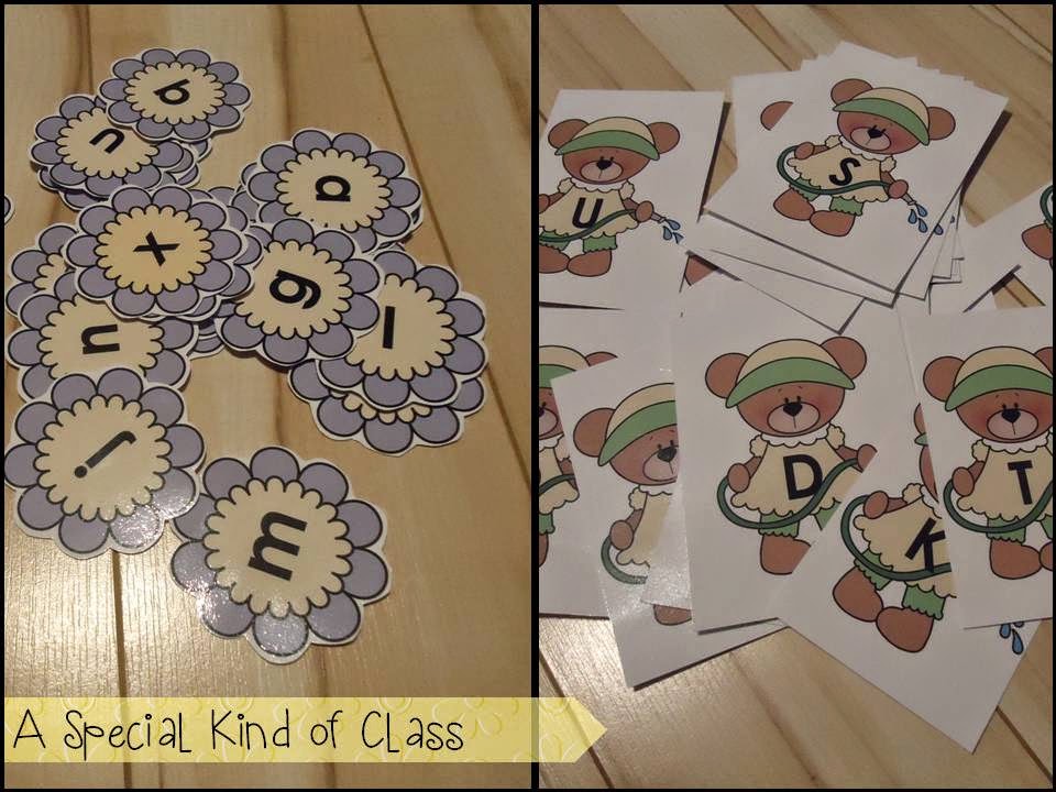 A special kind of class: Spring Alphabet Freebie