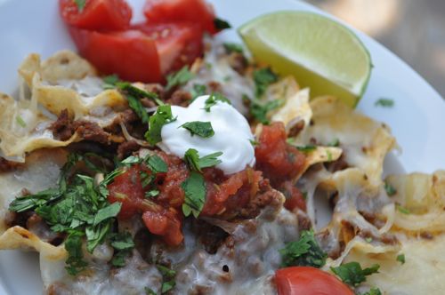 Nachos made with Homemade Taco Seasoning Mix