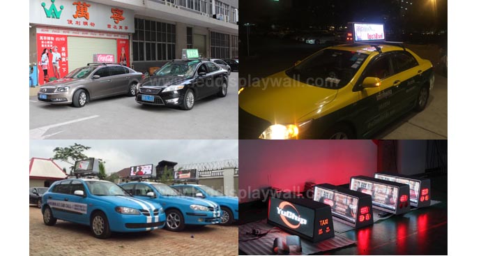 Led Screen: Hot outdoor advertising taxi top led display 3G WIFI Taxi ...