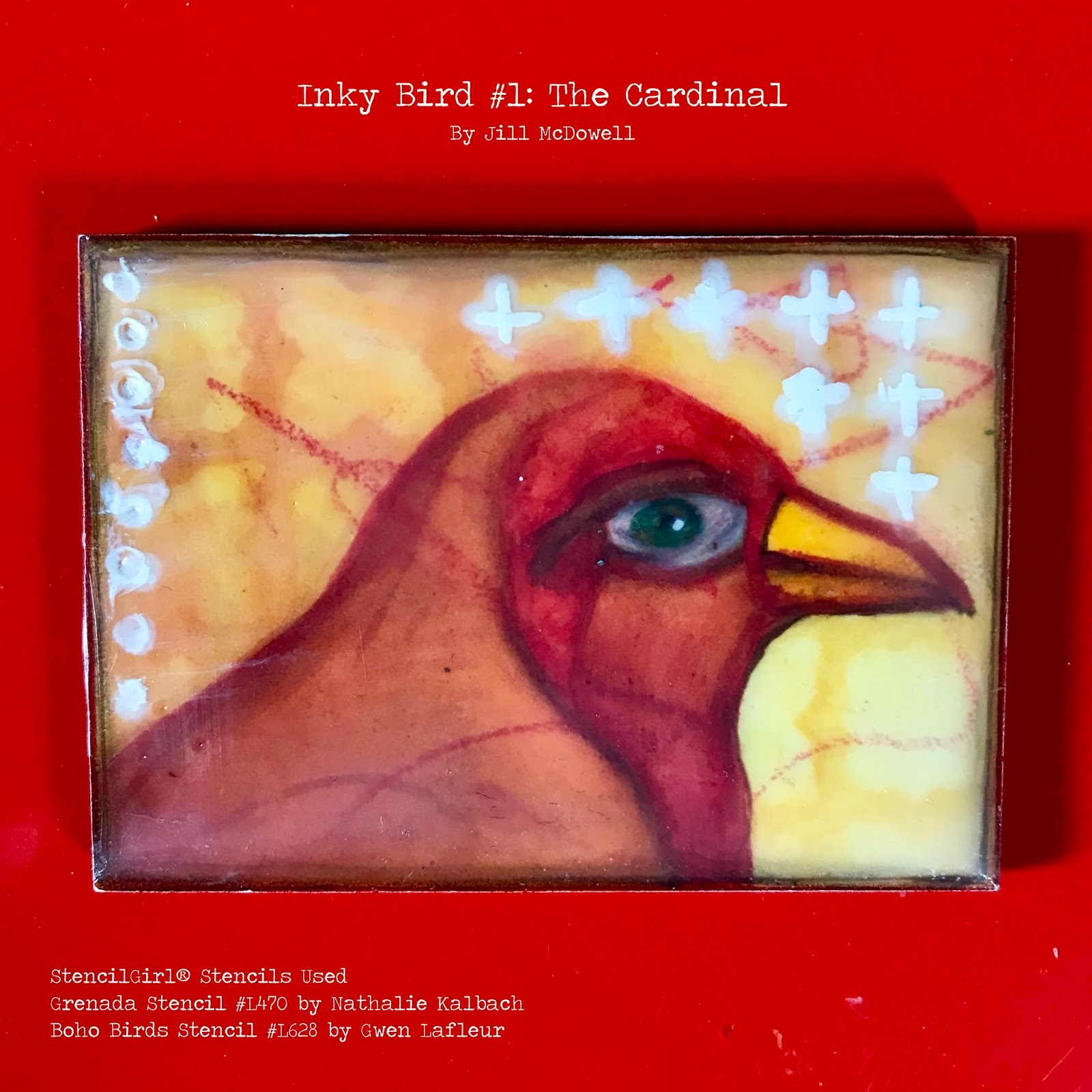 StencilGirl Talk: Treat Yourself With Inky Birds by Jill McDowell