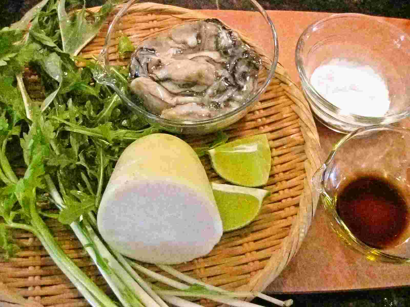Recipes for Tom: Kaki no karaage sarada / deep-fried oyster salad