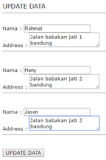 Membuat Multiple Update Record Ke MySQL | Cah biyen
