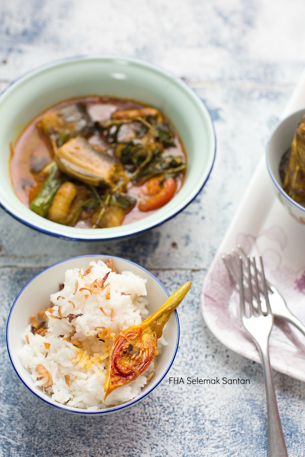 CURRY IKAN KELI 'BUNGA KANTAN' ... Yummy. Tambah nasi lagi !!! - FHA ...