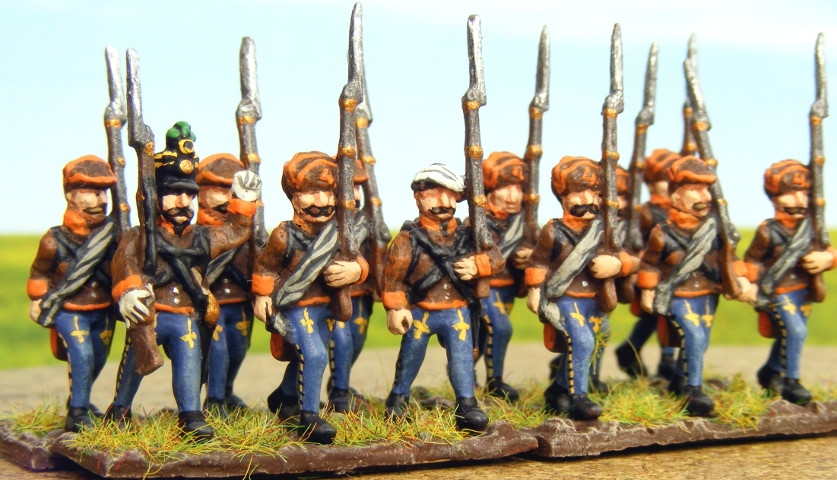Miniature Soldiers: Austrian Grenzer Regiment Nr. 4th in 1848