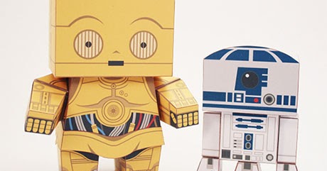 Star Wars : C-3PO and R2-D2 Paper Toys | Paperized Crafts