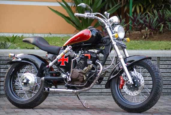 Motor Tiger Modifikasi Choper dan Cafe Racer