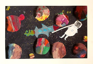 Ms. Curry's Art Room : Grade 2 Space Collage