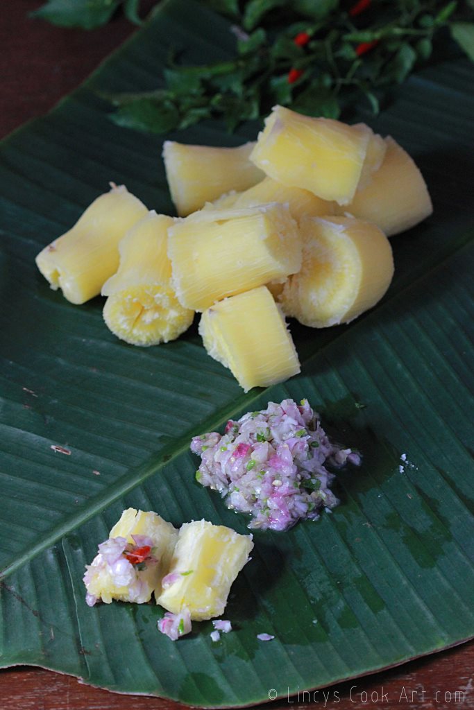 Chenda Kappa with Kanthari Chammanthi ~ Lincy's Cook Art