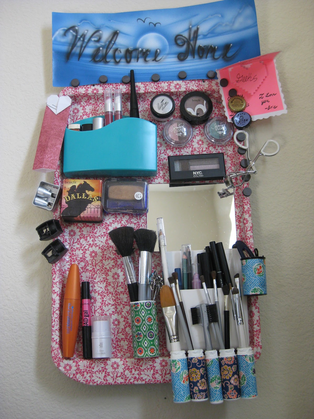 the crafty side.: makeup board