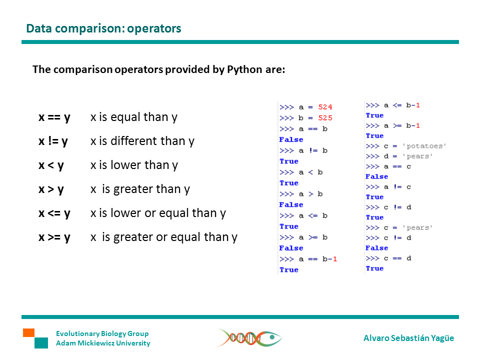 #!/perl/bioinfo: Curso de Python para biólogos - Lección 3. Data ...
