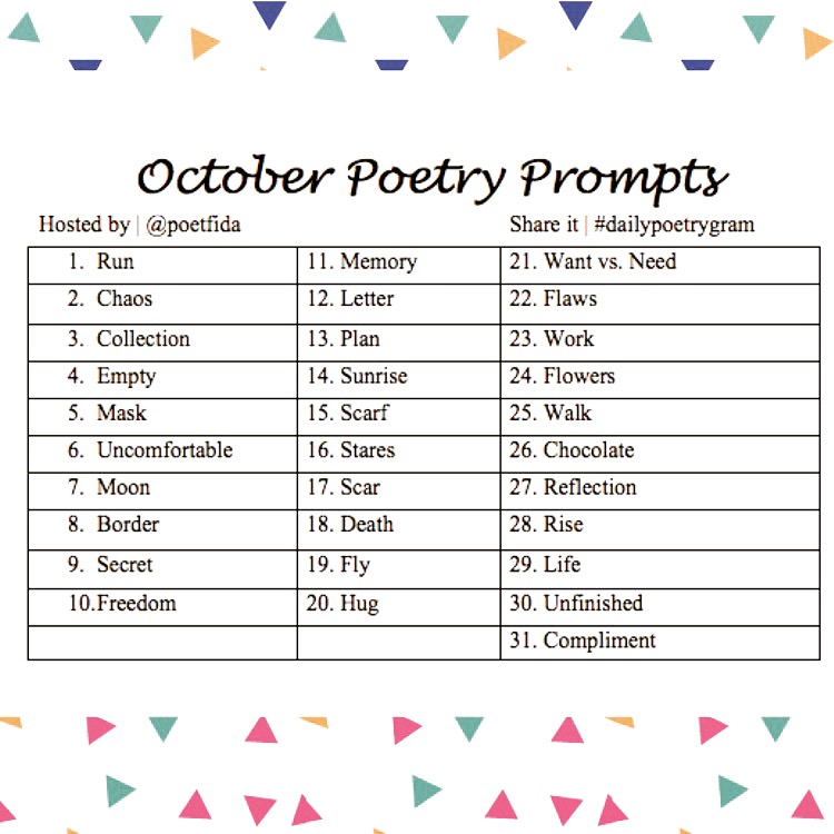 October's Daily Poetry