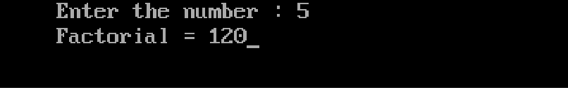 C Program To Find Factorial Of Number