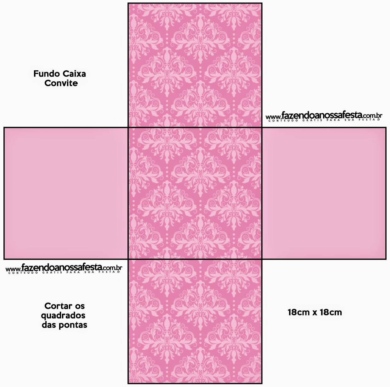 Pink Damask Free Printable Boxes. - Oh My Fiesta! in english