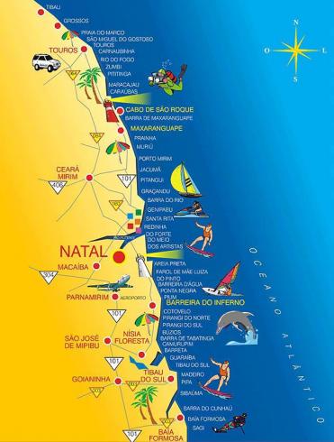 Mapa De Playas De Brasil Norte