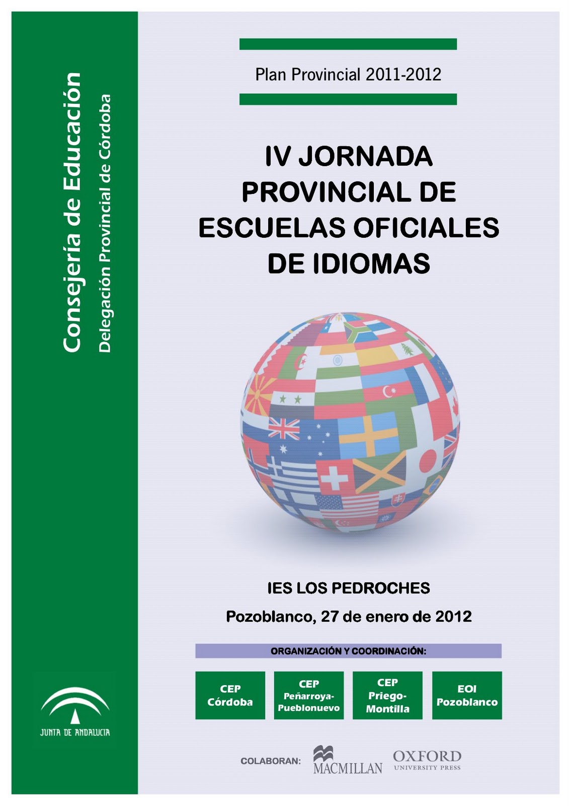 Blog de Pilar Torres: IV Jornada Provincial de Escuelas Oficiales de Idiomas de Córdoba