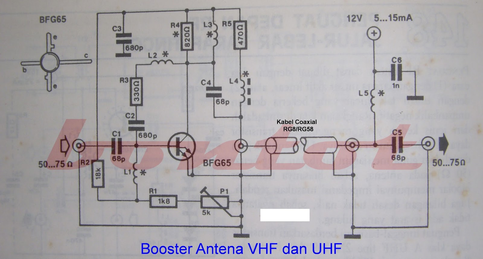 Berbagi Ilmu : Booster Antena VHF/UHF Super Sensitif