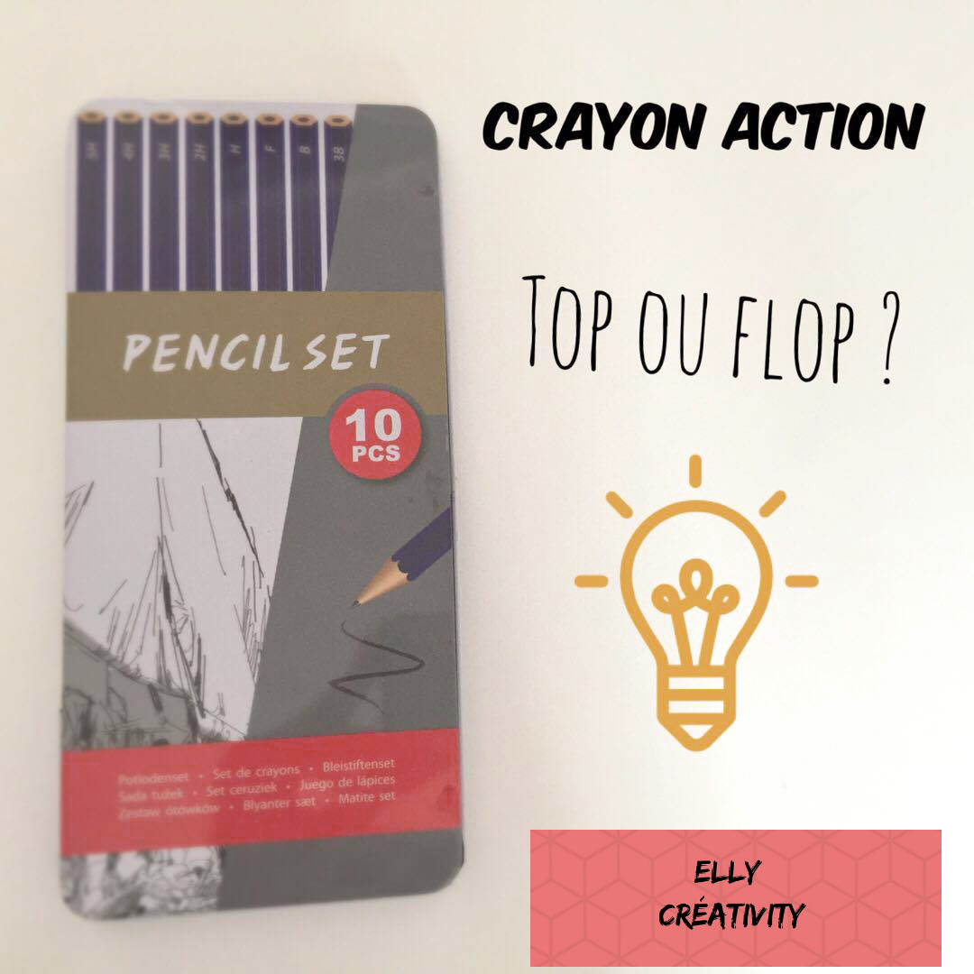 CRAYONS GRIS ACTION - TOP OU FLOP ? - Elly Créativity