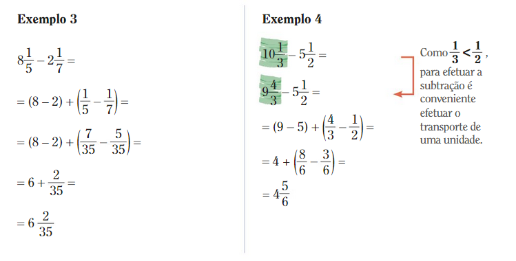 SEMPRE A MATHEMATICAR...COM MÚSICA: Numeral misto. Adição e subtração ...