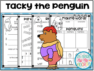 1st Grade Hip Hip Hooray!: Tacky the Penguin... Craft and Activities!!
