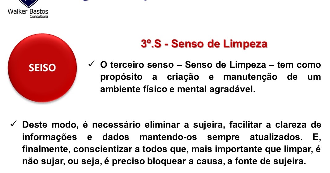 Walker Bastos, MBA, PMP, Lead Auditor: Programa 5S para Qualidade Total ...