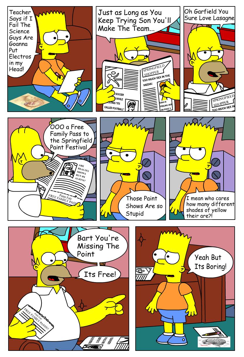 Mike L's Examples of Work: Simpson Fan Comic Act 1