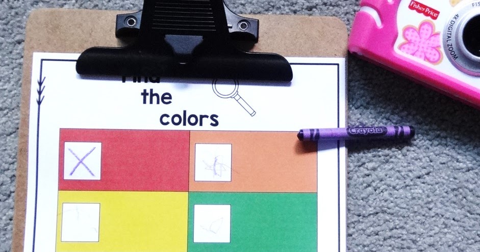 Color and Shape: Scavenger Hunt | Sara J Creations