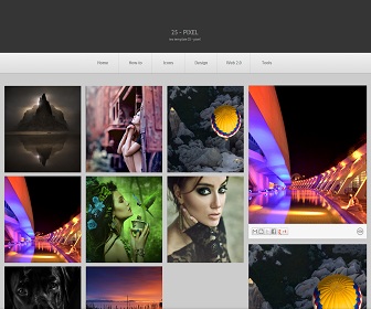 25-Pixel Blogger Template - Blogger template